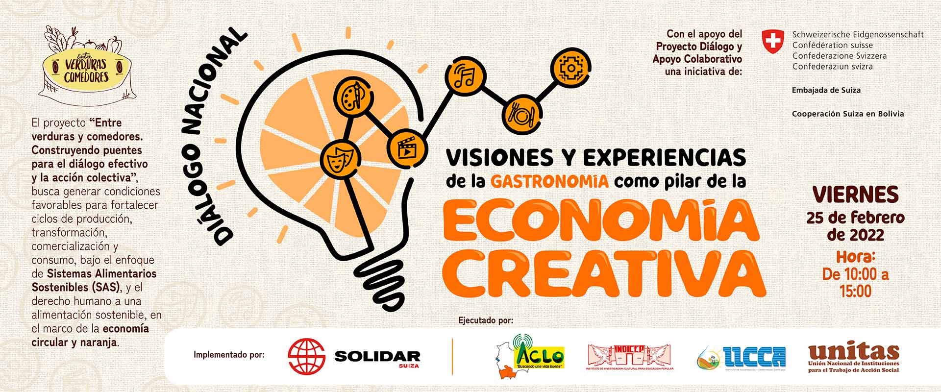Diálogo Nacional - Economía Creativa – Red UNITAS - Bolivia
